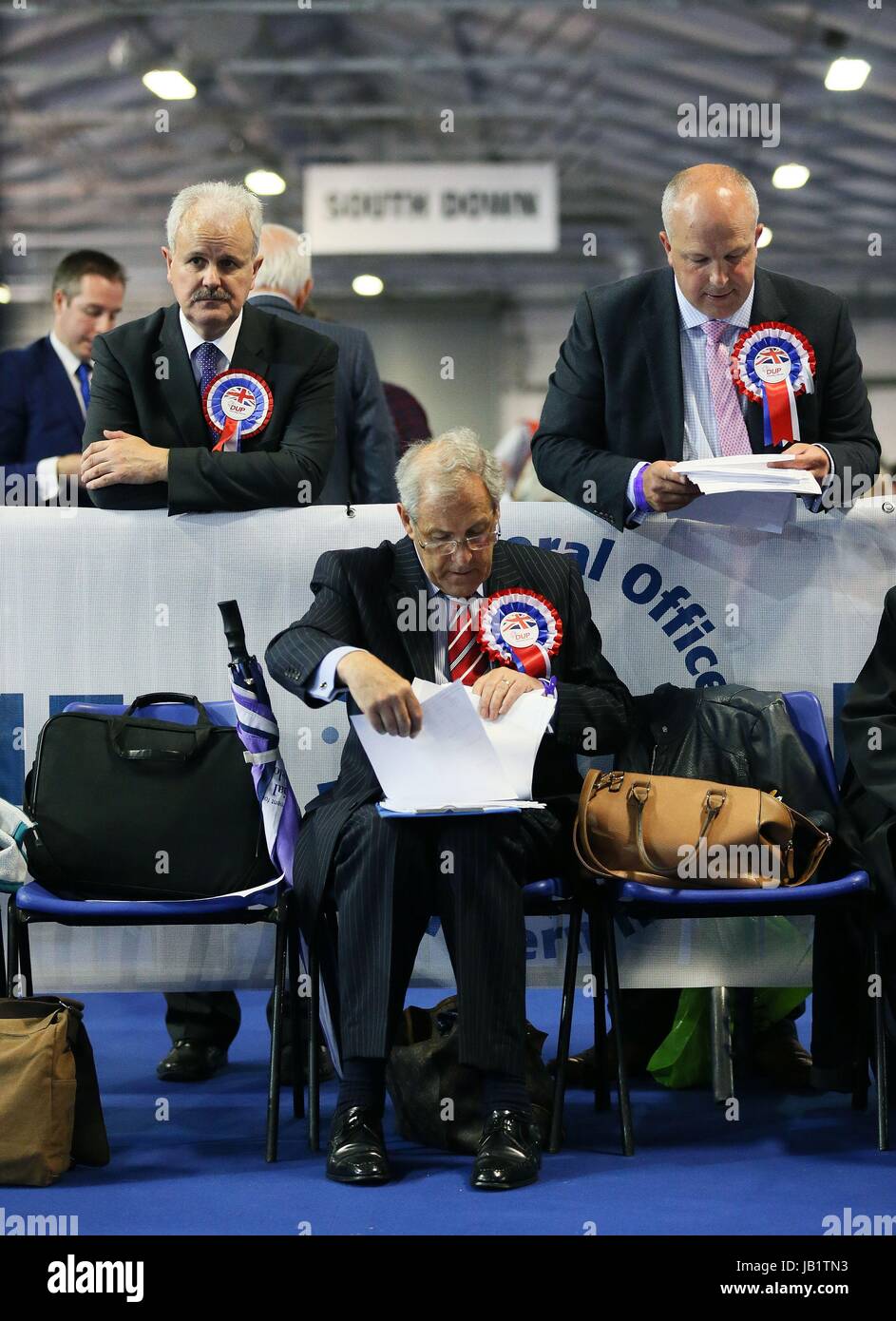 DUP party supporters at the count centre as ounting for the General ...