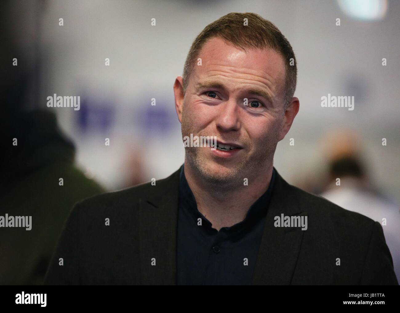 Sinn Fein candidate for South Down Chris Hazzard at the Eikon ...