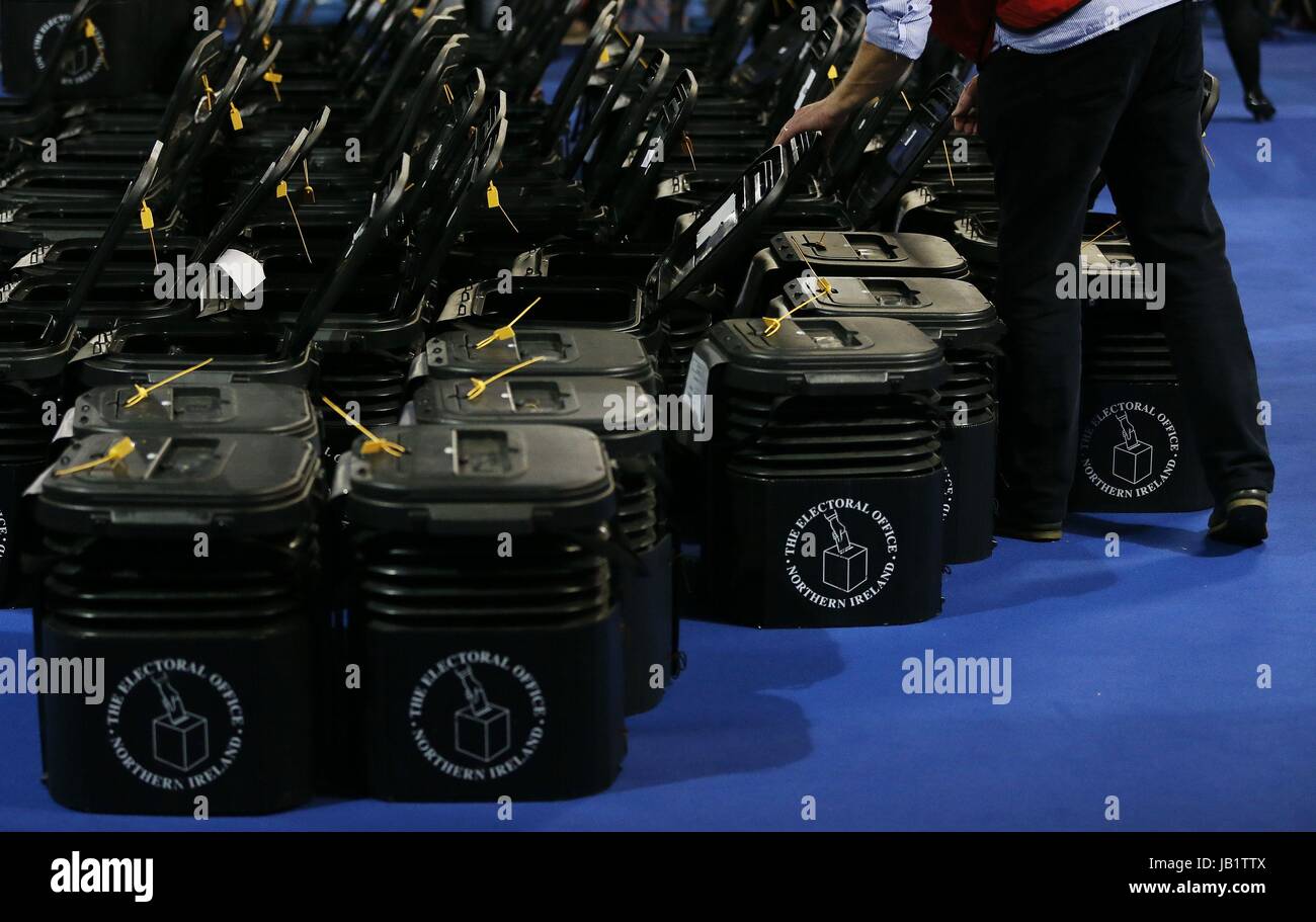 Empty ballot boxes eikon exhibition centre hi-res stock photography and ...