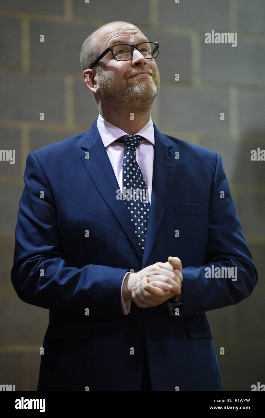 UKIP leader Paul Nuttall at the Peter Paine Performance Centre in ...