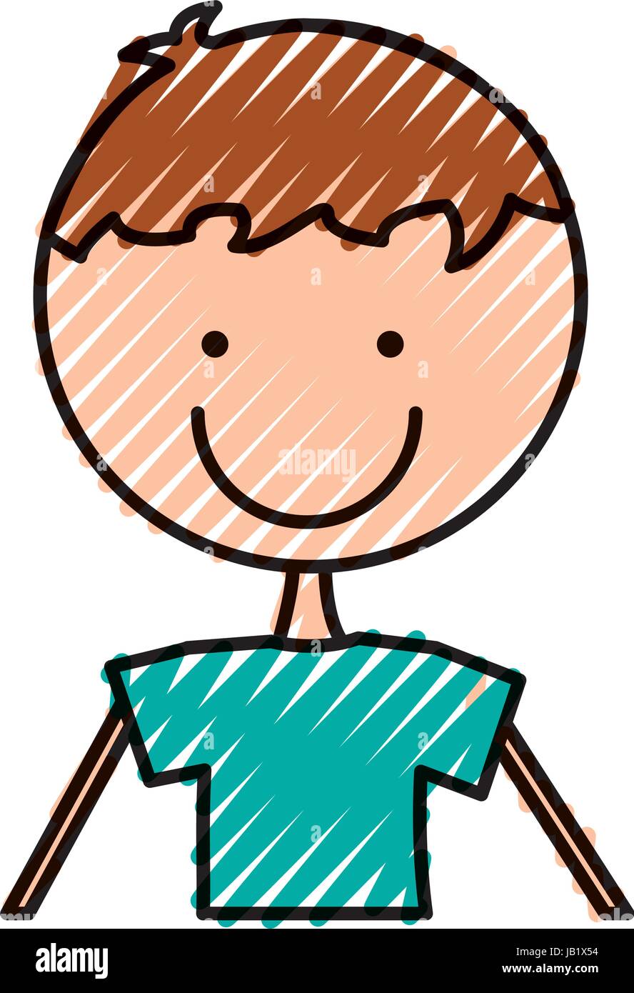 cute boy drawing icon Stock Vector Image & Art - Alamy