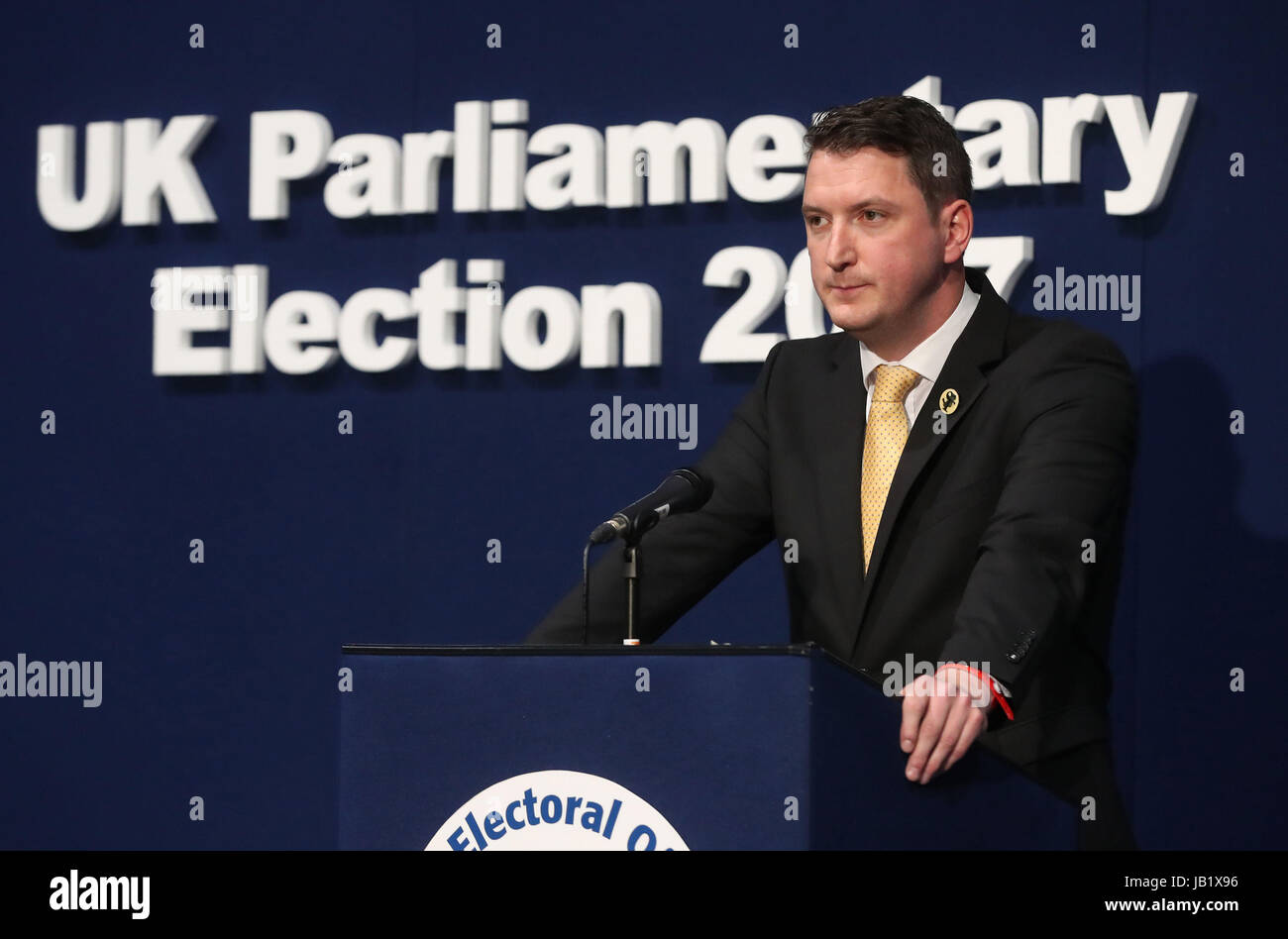 Sinn Fein's John Finucane at the Titanic exhibition centre in Belfast ...