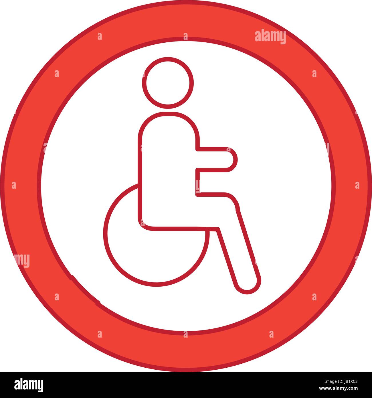 disable person isolated icon Stock Vector Image & Art - Alamy