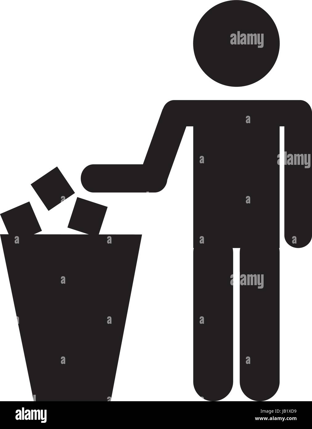 To deposit garbage sign Stock Vector Image & Art - Alamy