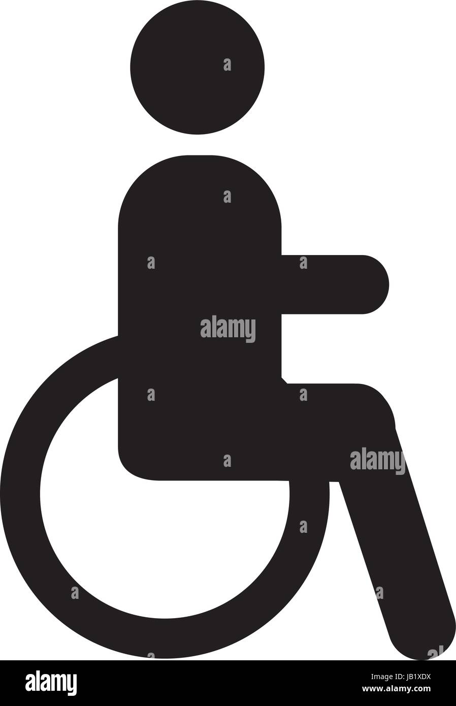 disable person isolated icon Stock Vector Image & Art - Alamy