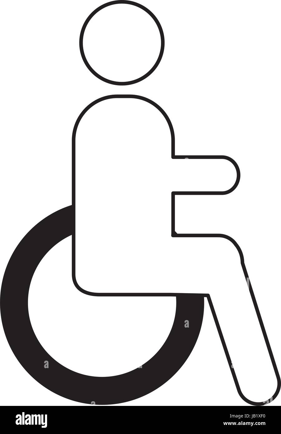 disable person isolated icon Stock Vector Image & Art - Alamy