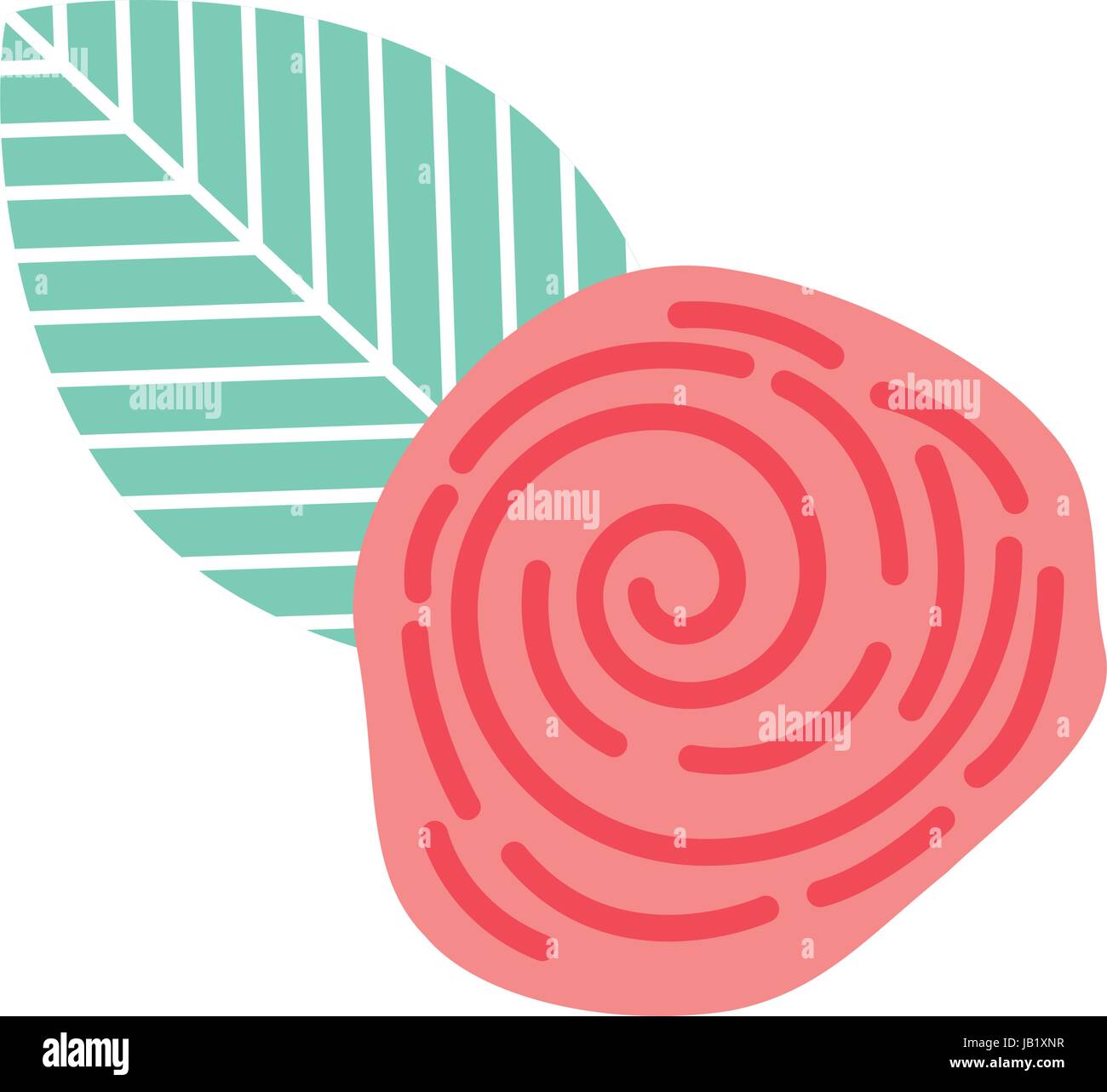 cute flower rose icon Stock Vector Image & Art - Alamy