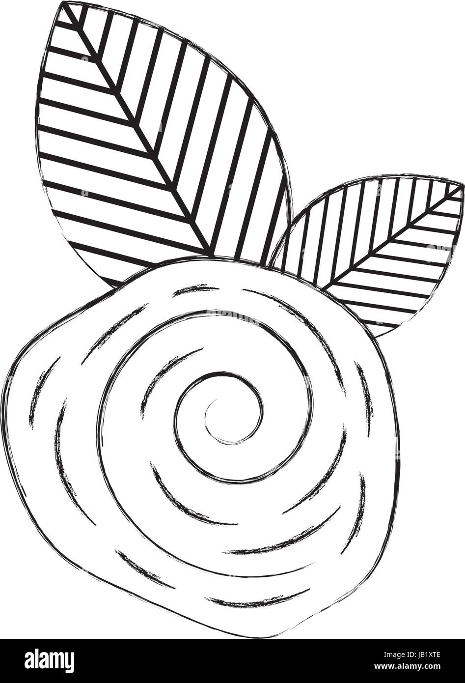 cute flower rose icon Stock Vector Image & Art - Alamy