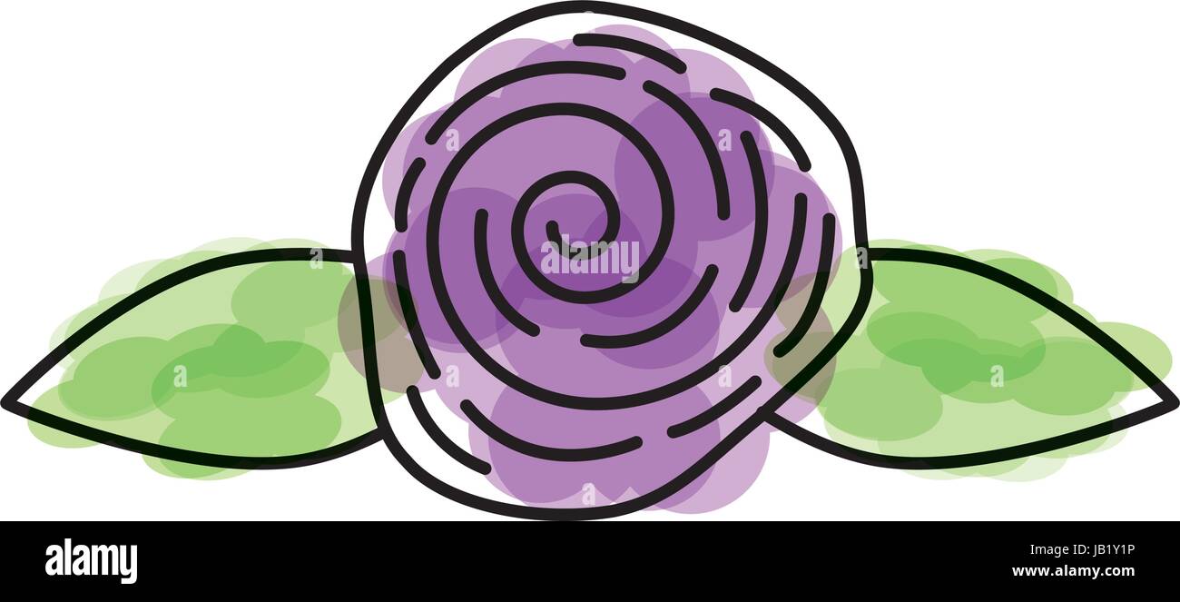 cute flower rose icon Stock Vector Image & Art - Alamy