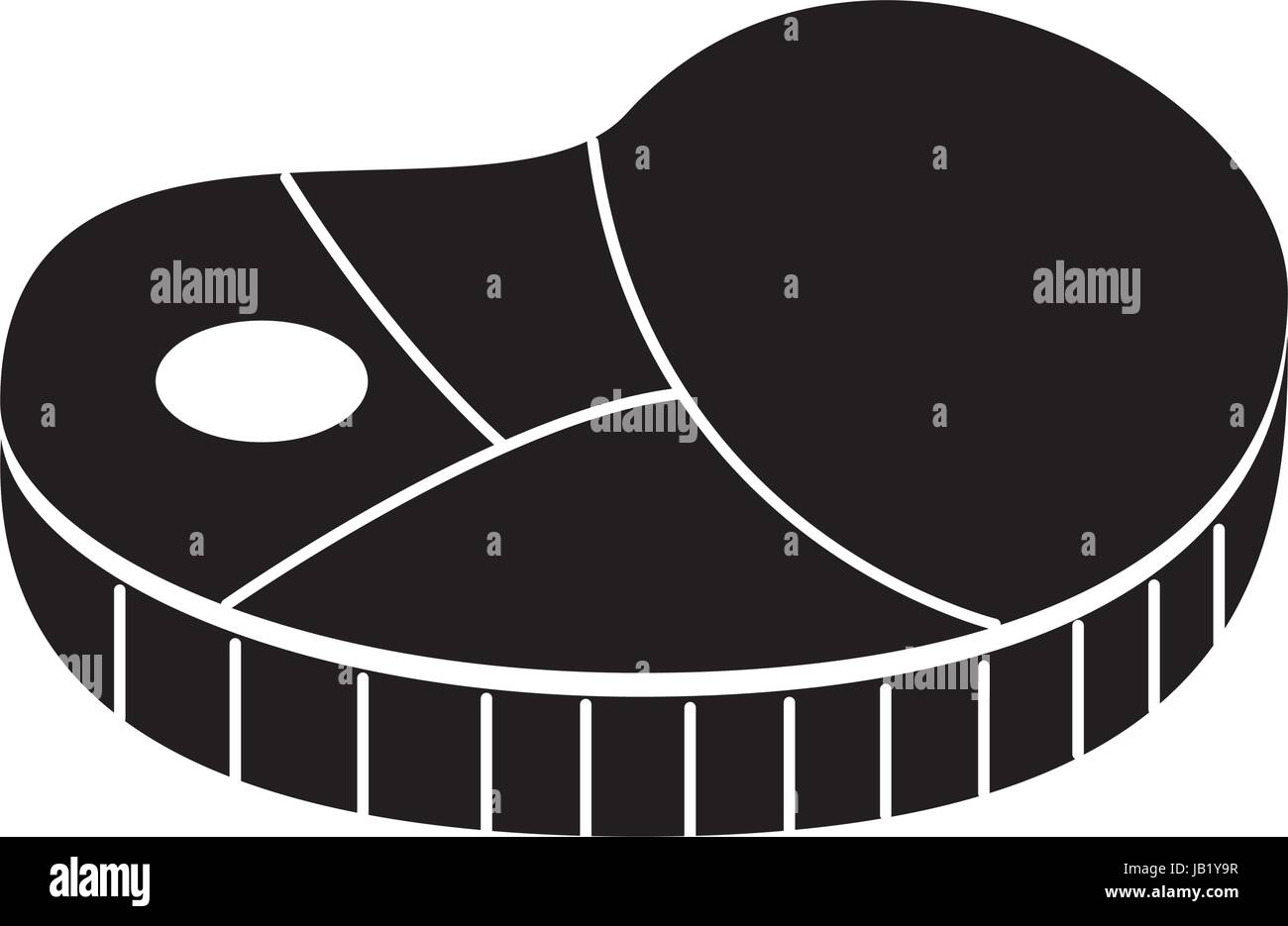 steak meat isolated icon Stock Vector Image & Art - Alamy