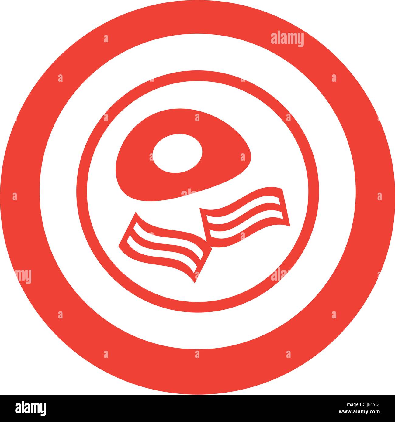 delicious bacoon with fried eggs Stock Vector Image & Art - Alamy