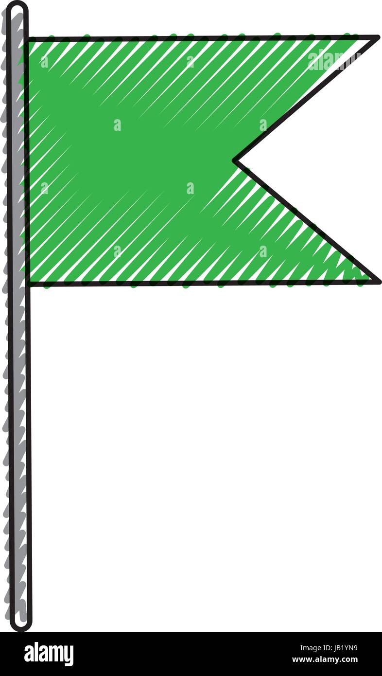 flag pointer isolated icon Stock Vector Image & Art - Alamy