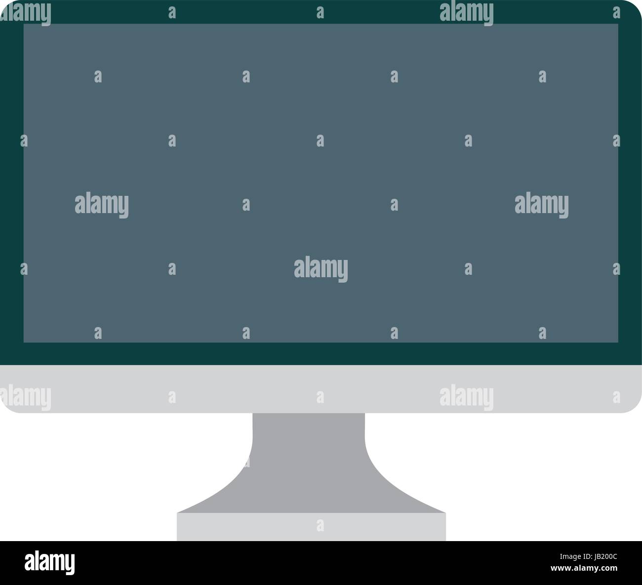 monitor computer desktop isolated icon Stock Vector Image & Art - Alamy