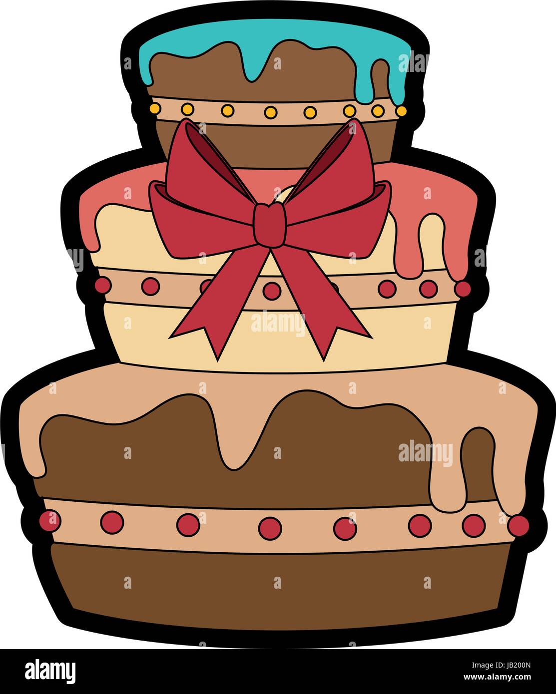 Delicious mousse cake white Stock Vector Images - Alamy