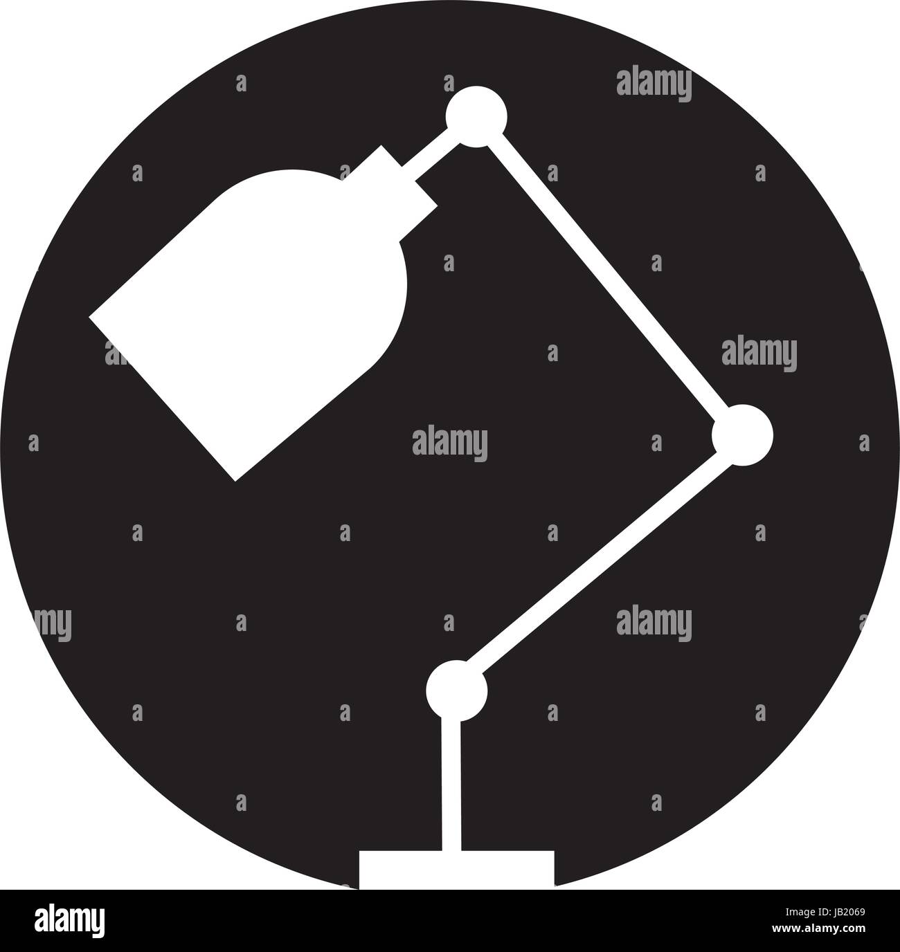 office desk lamp isolated icon Stock Vector Image & Art - Alamy