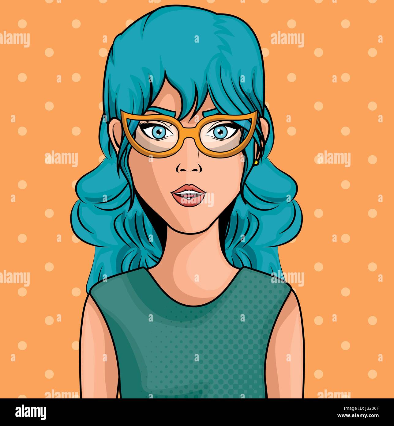 Comic like woman icon Stock Vector Image & Art - Alamy