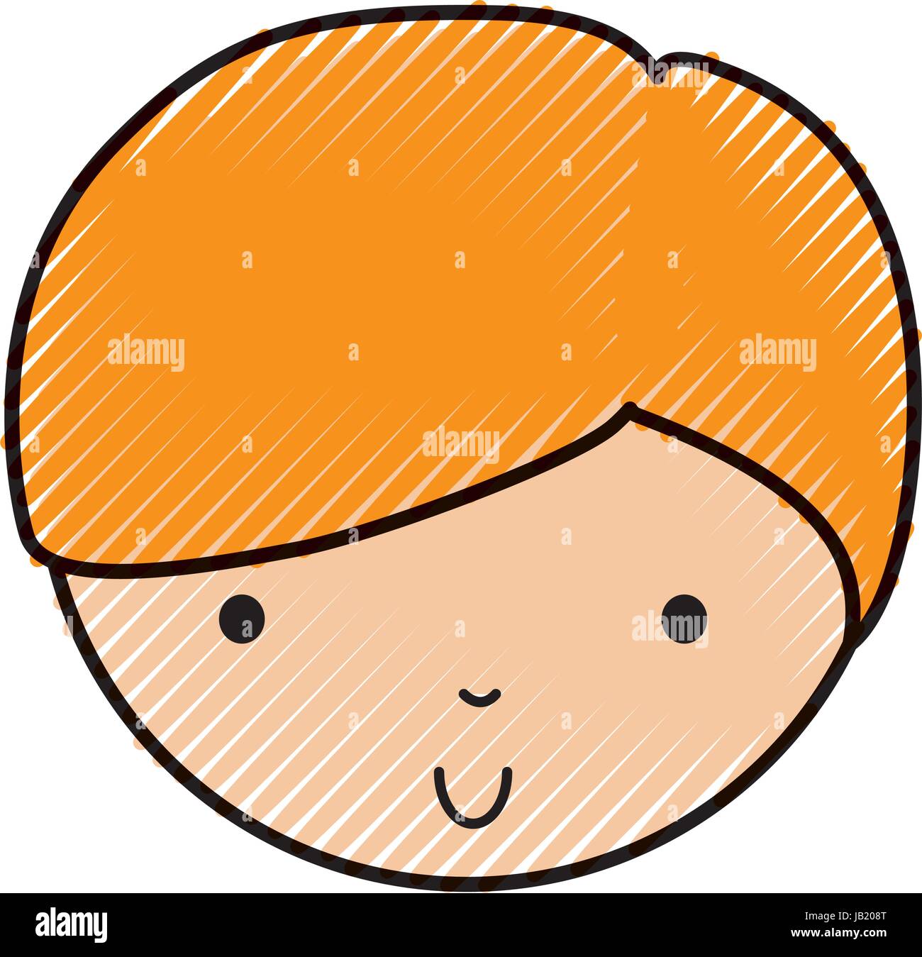 scribble cute little boy face Stock Vector Image & Art - Alamy