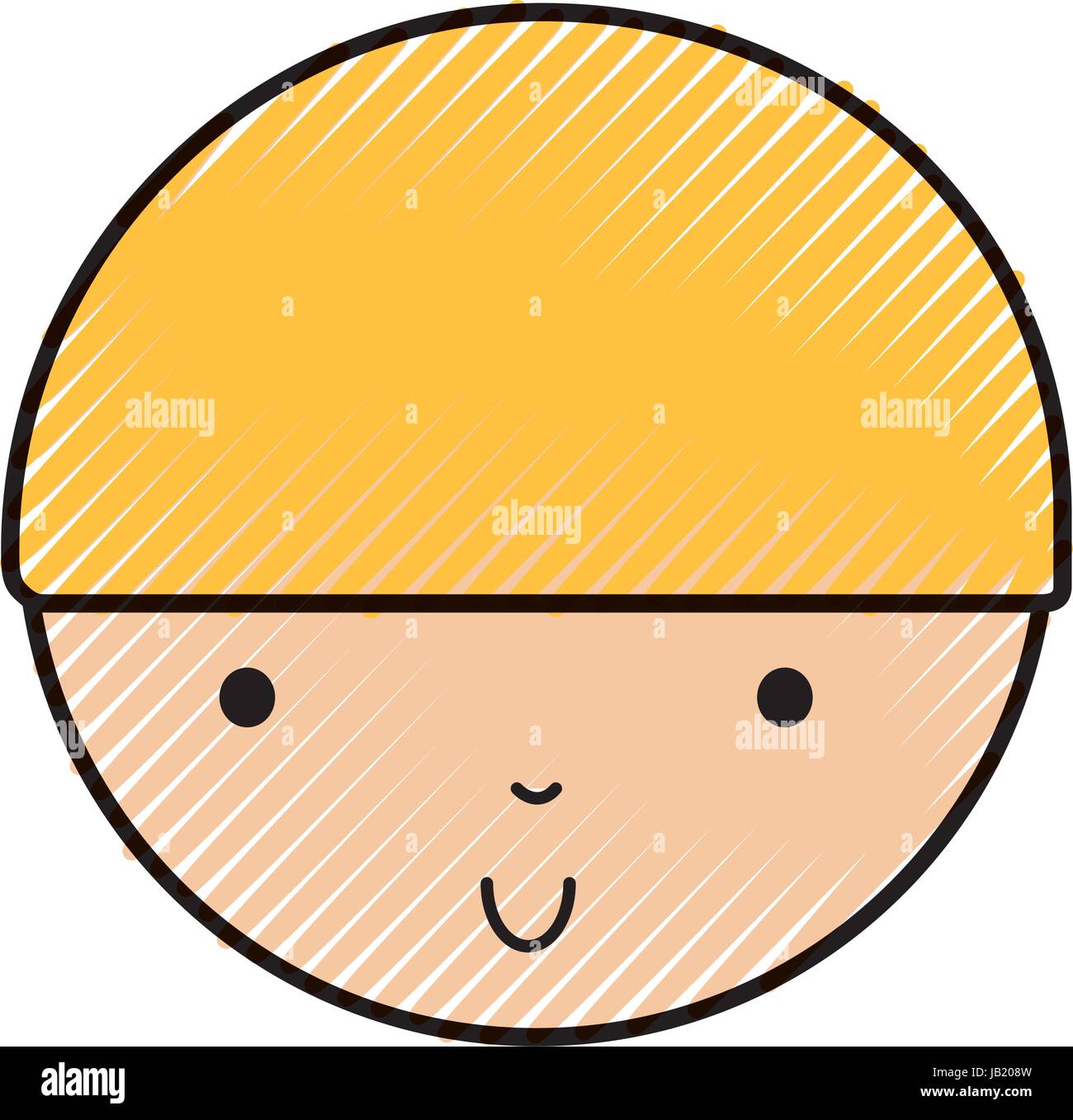 scribble cute little boy face Stock Vector Image & Art - Alamy