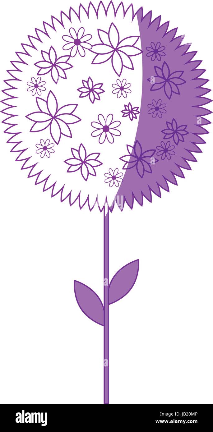 tree with flowers icon Stock Vector Image & Art - Alamy