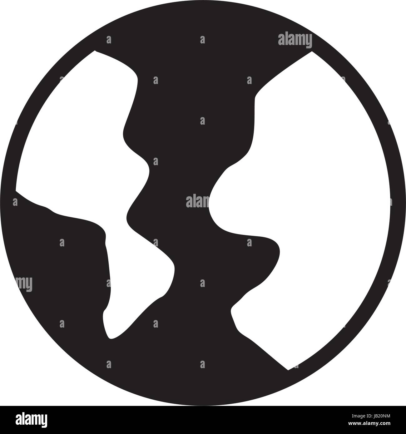 black icon world cartoon Stock Vector Image & Art - Alamy