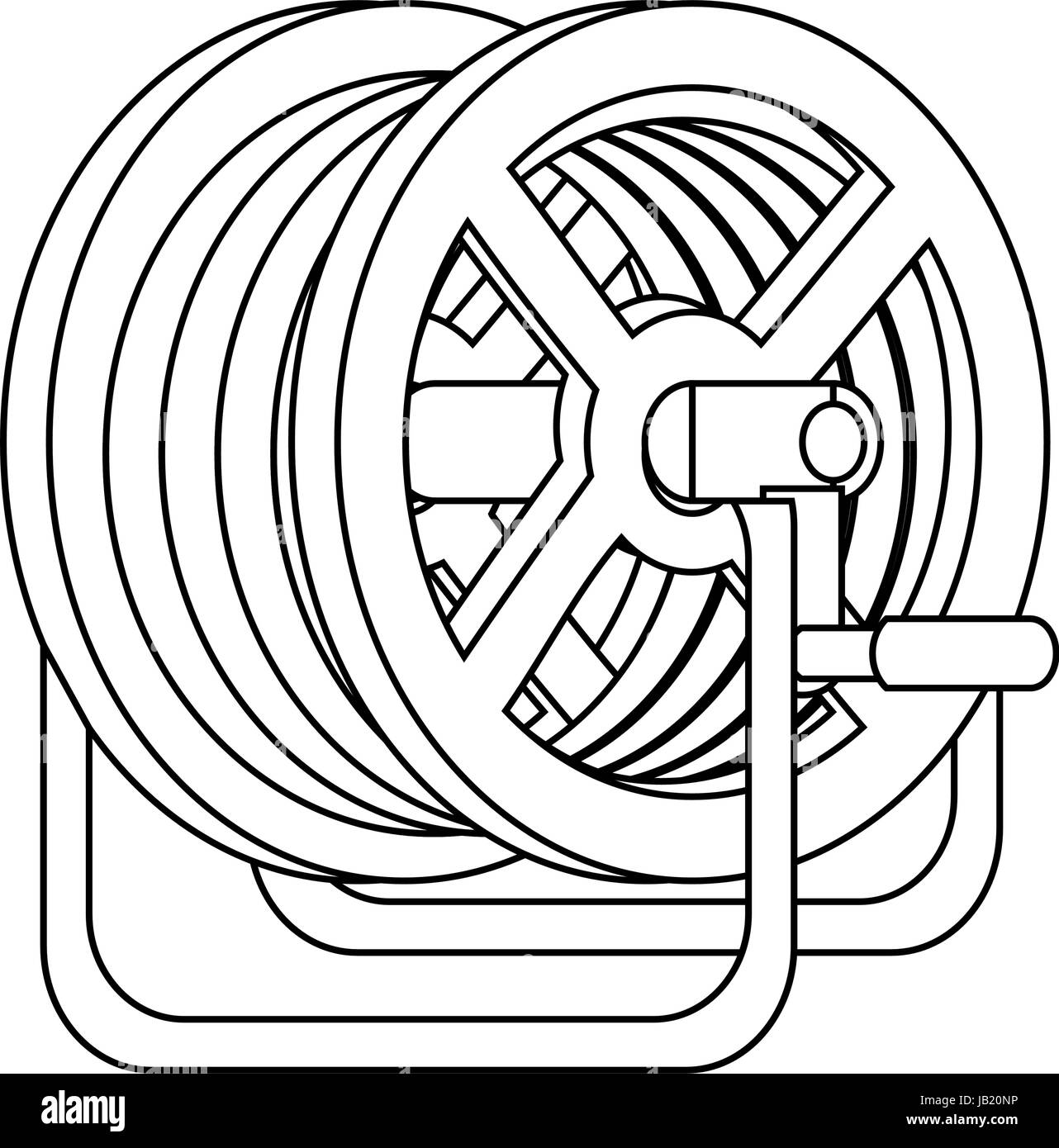 hose reel icon Stock Vector Image & Art - Alamy