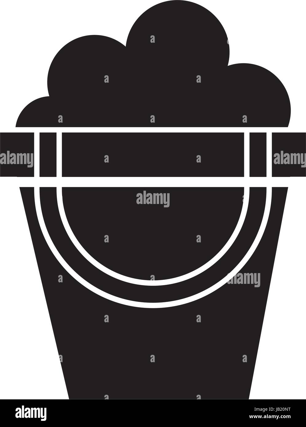 black icon sand jar cartoon Stock Vector Image & Art - Alamy