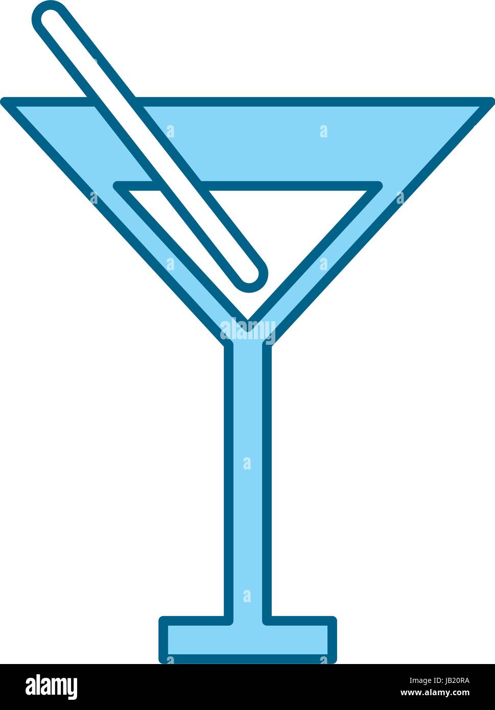 blue cocktail cartoon Stock Vector Image & Art - Alamy