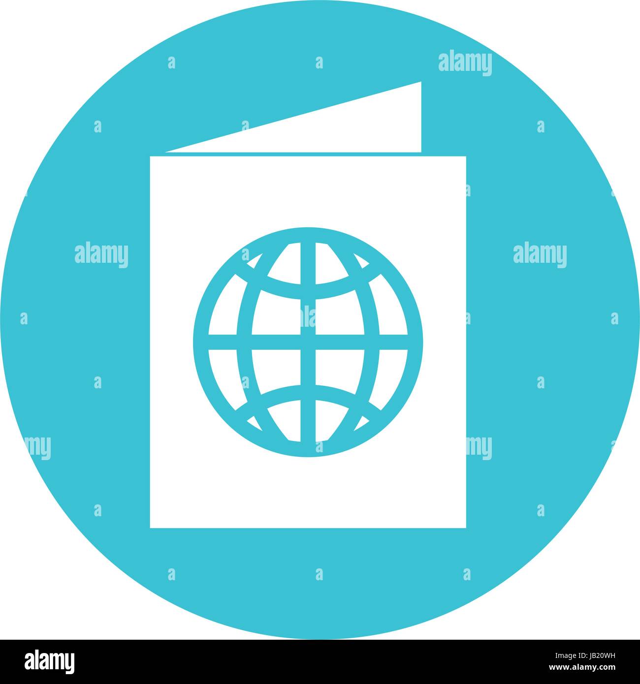 Open passport control icon hi-res stock photography and images - Alamy