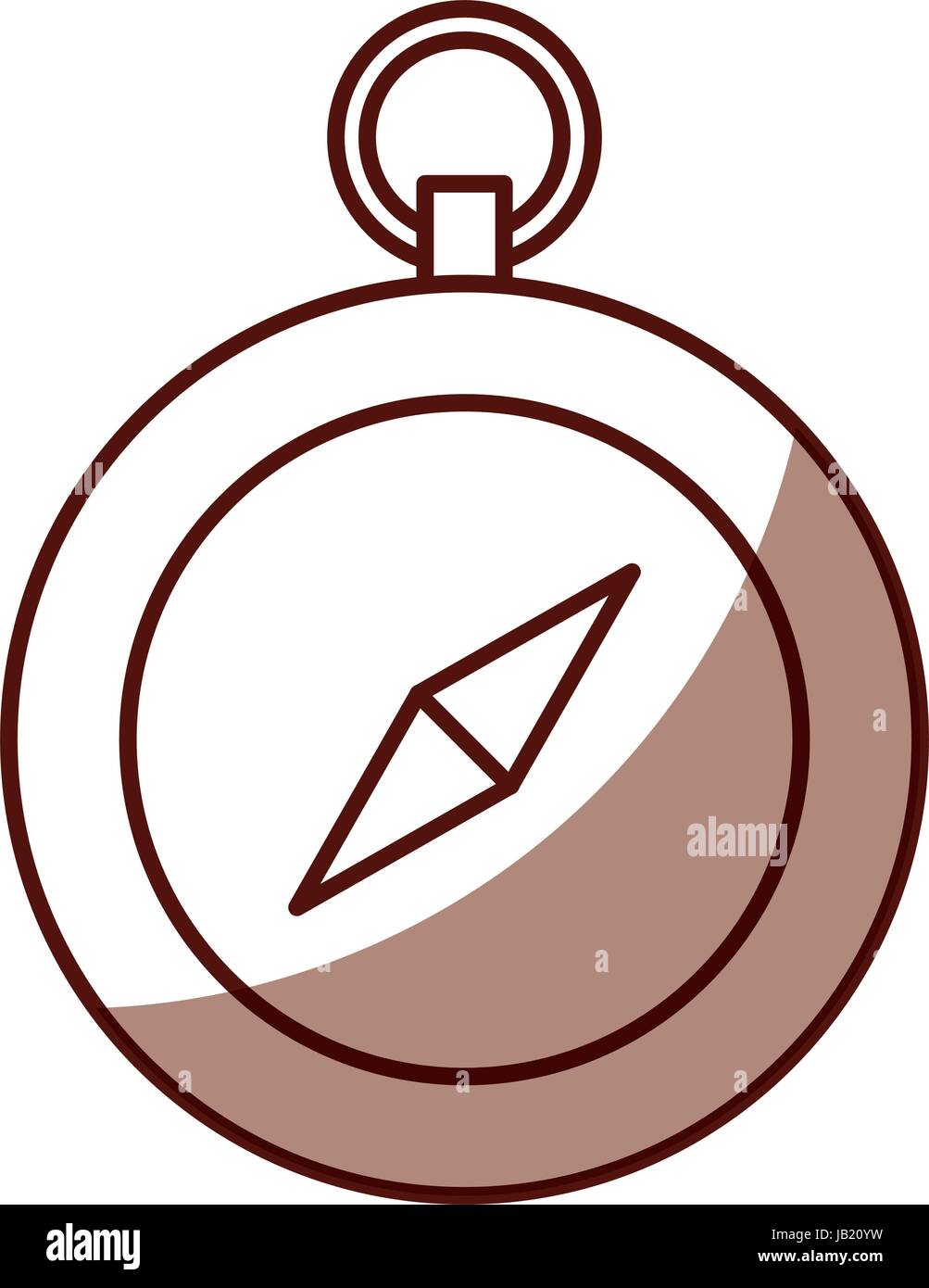 shadow cute brown compass Stock Vector Image & Art - Alamy