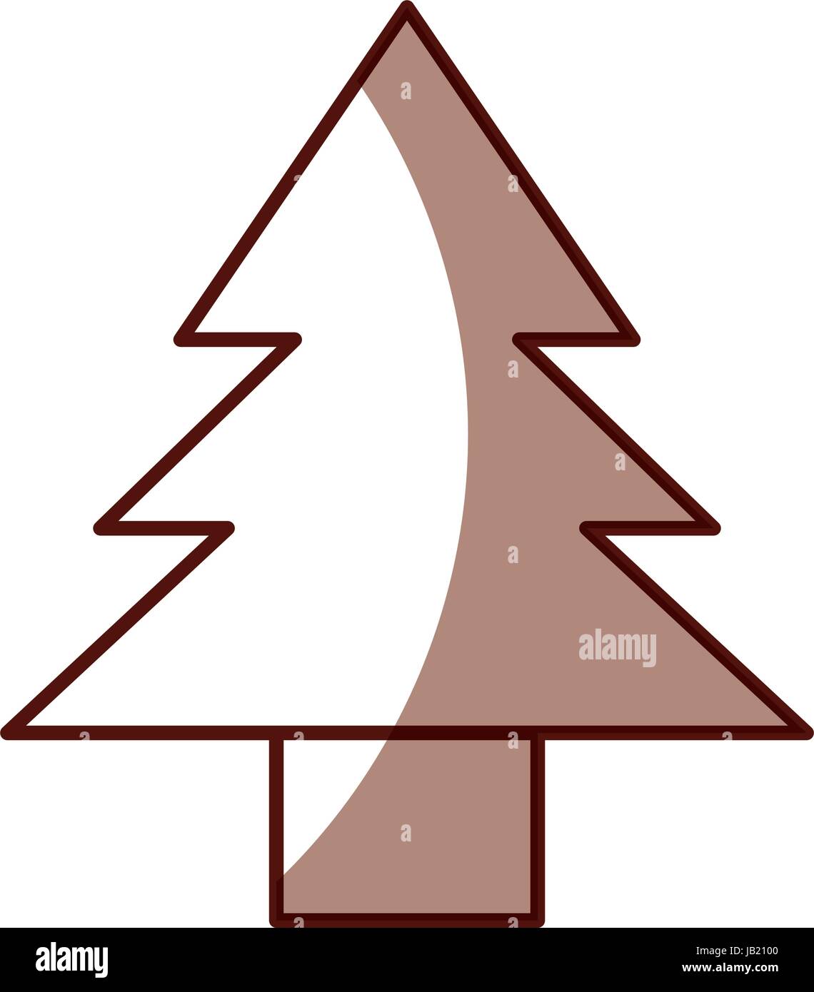 shadow cute tree cartoon Stock Vector Image & Art - Alamy