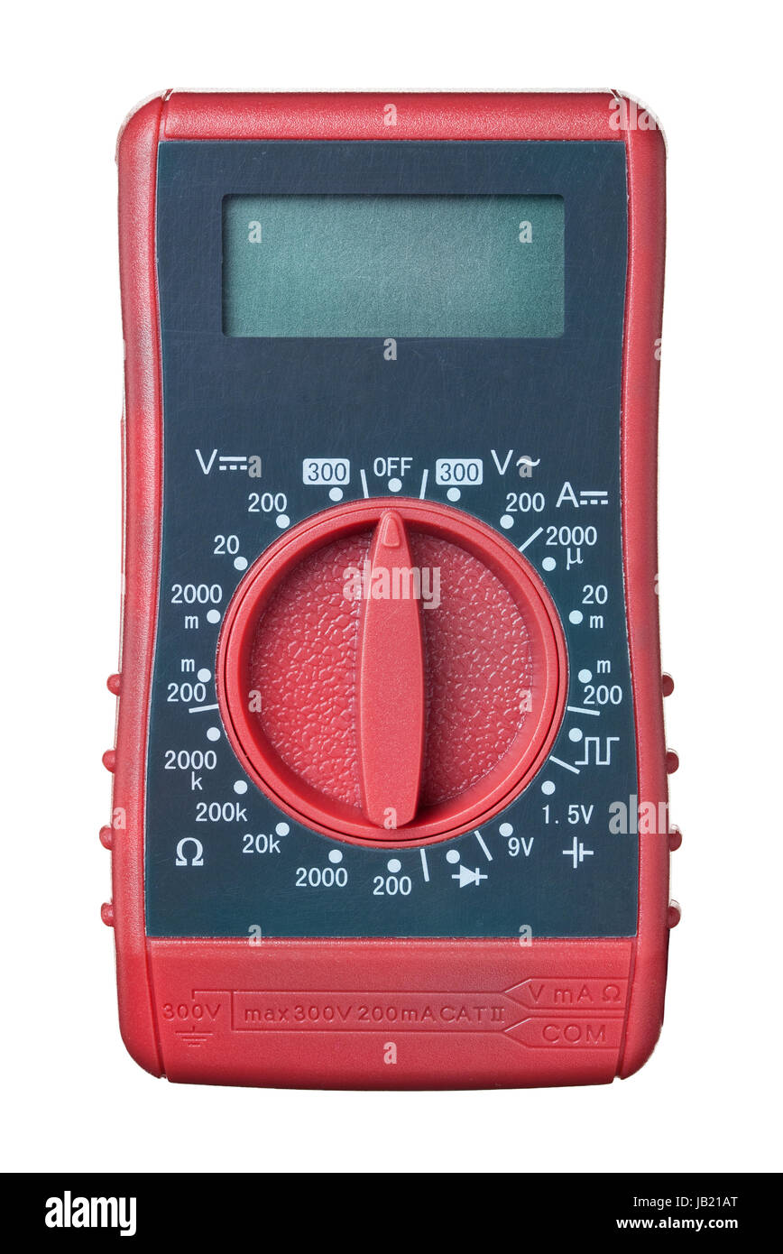 Multimeter, tester isolated on the white background Stock Photo - Alamy