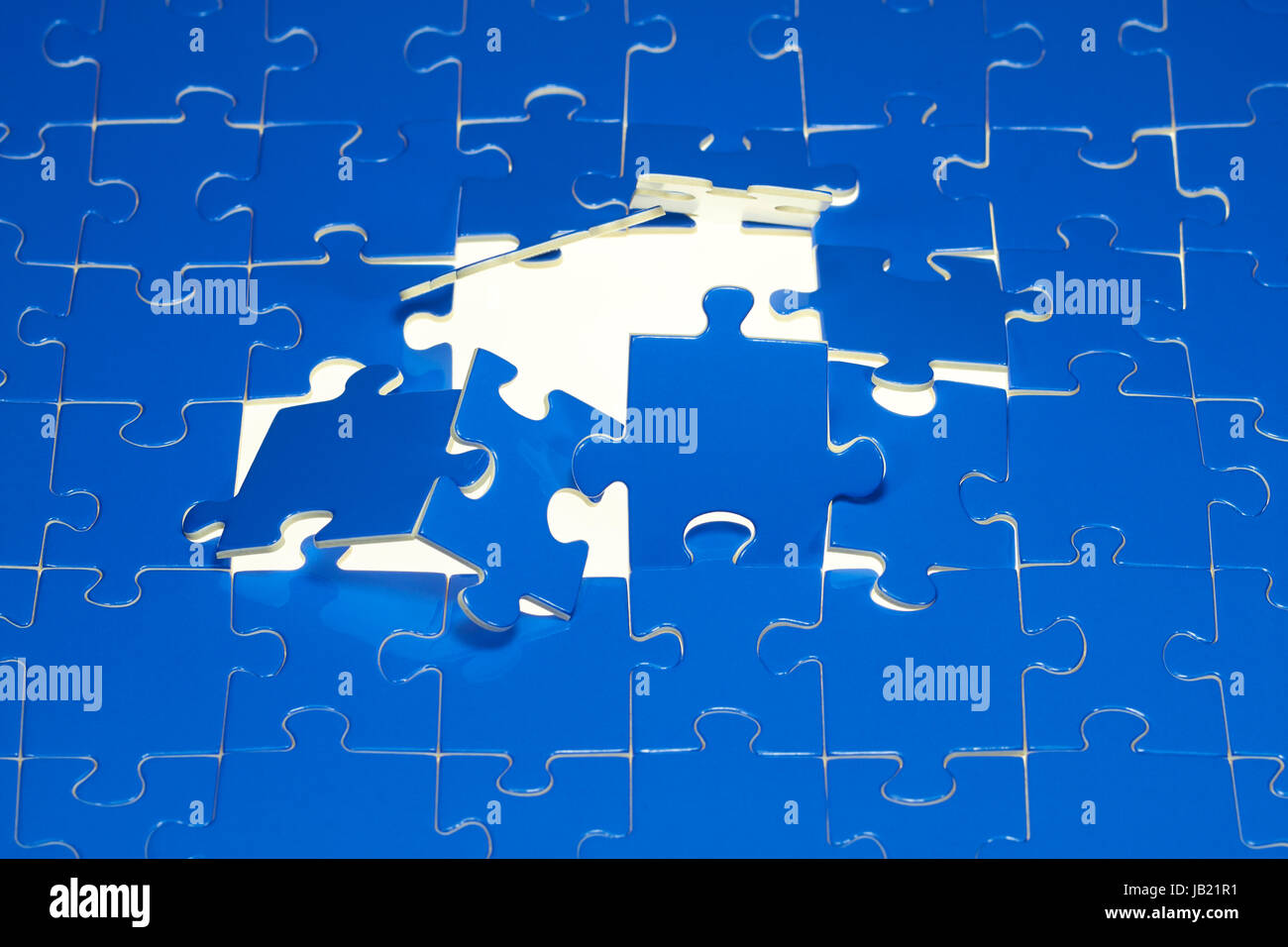 jigsaw puzzle solution Stock Photo - Alamy