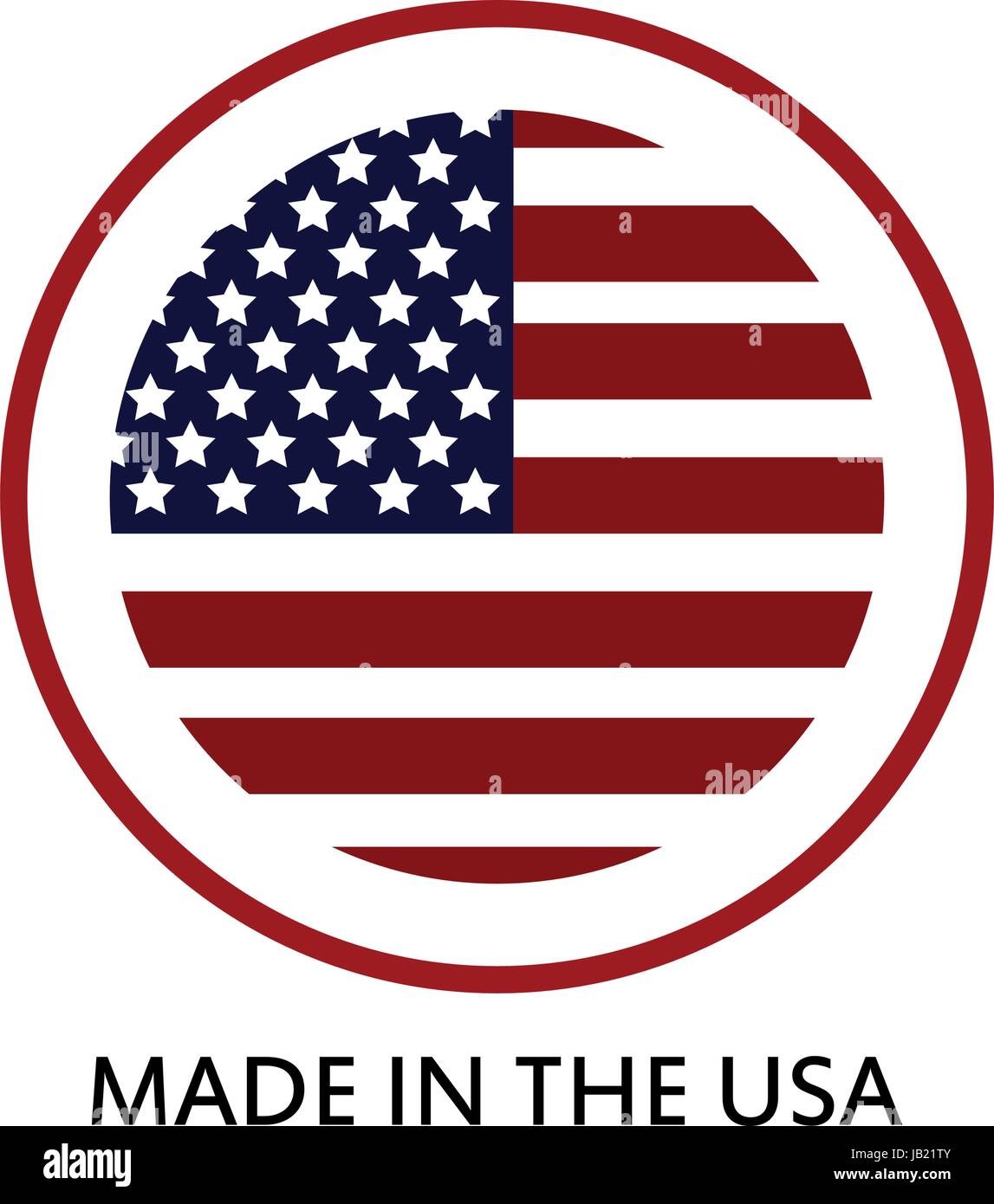 Made in USA on white background in vector Stock Vector Image & Art - Alamy
