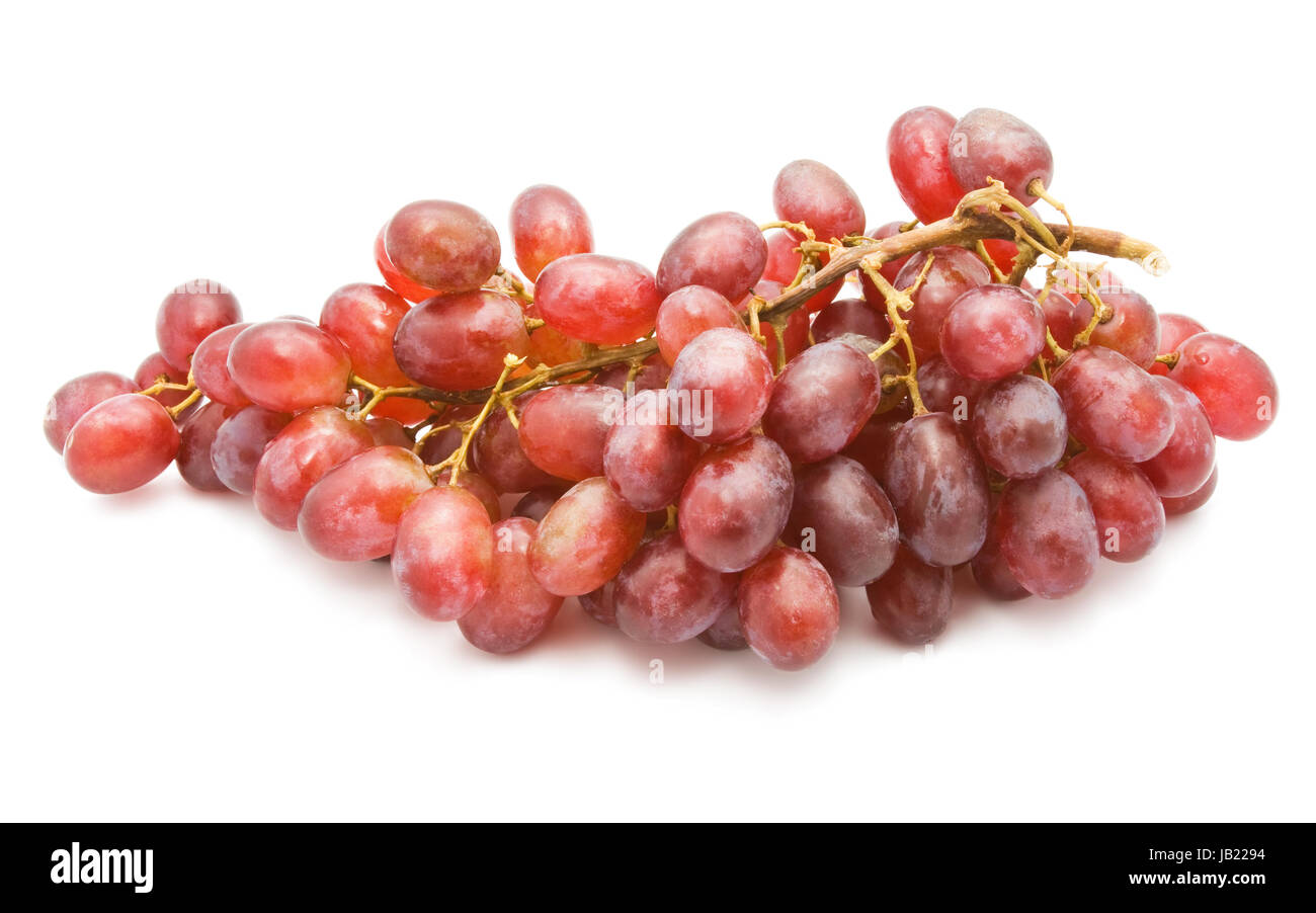 Branch of grapes isolated on white background Stock Photo - Alamy