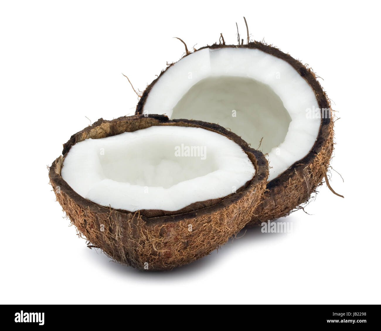 Perfect fresh coconut isolated on white background Stock Photo - Alamy