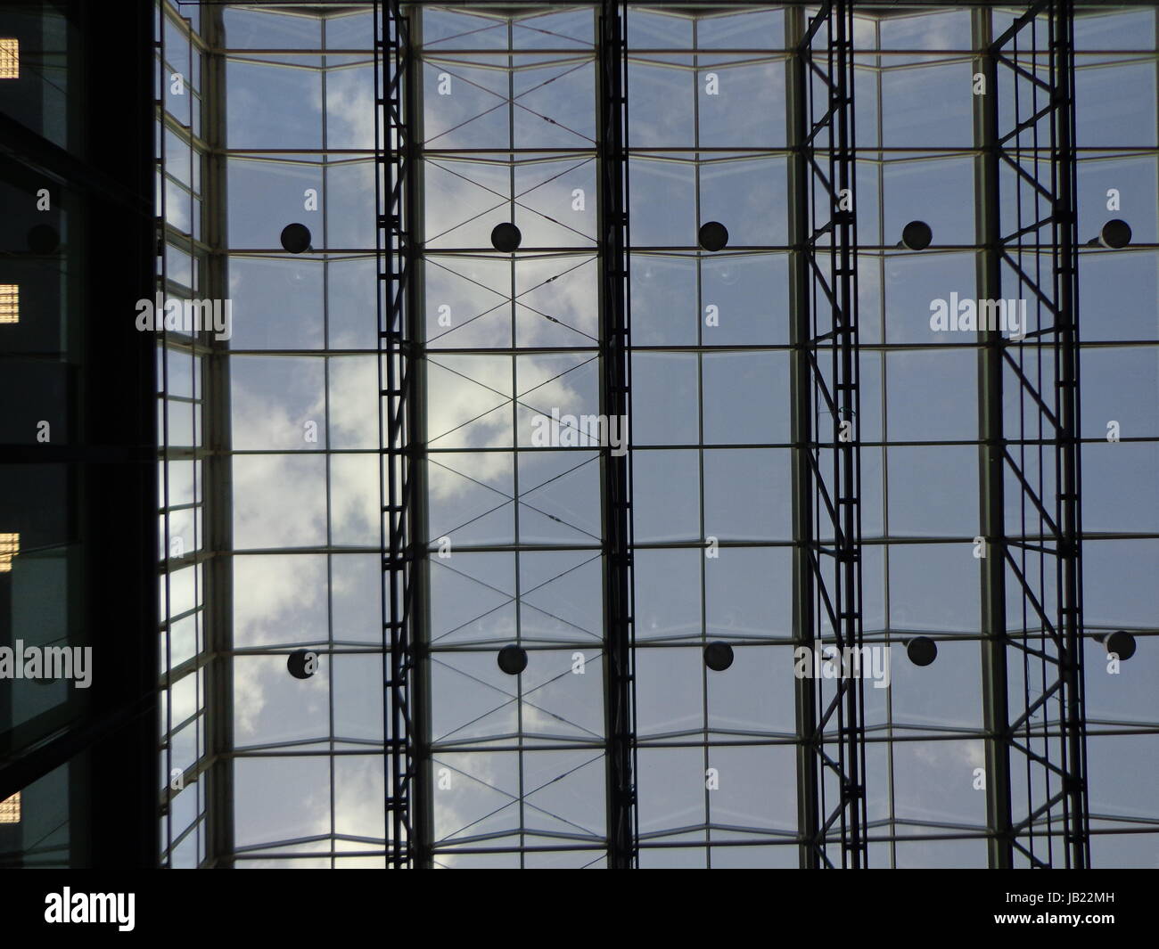 modern glass roof,steel structure Stock Photo - Alamy