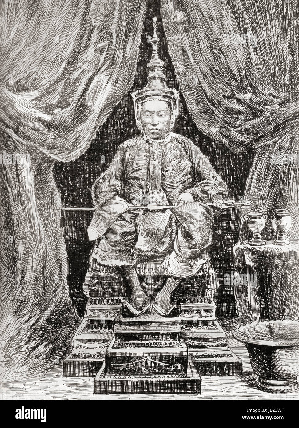 Norodom, known previously as Ang Voddey, 1834 – 1904. King of Cambodia ...