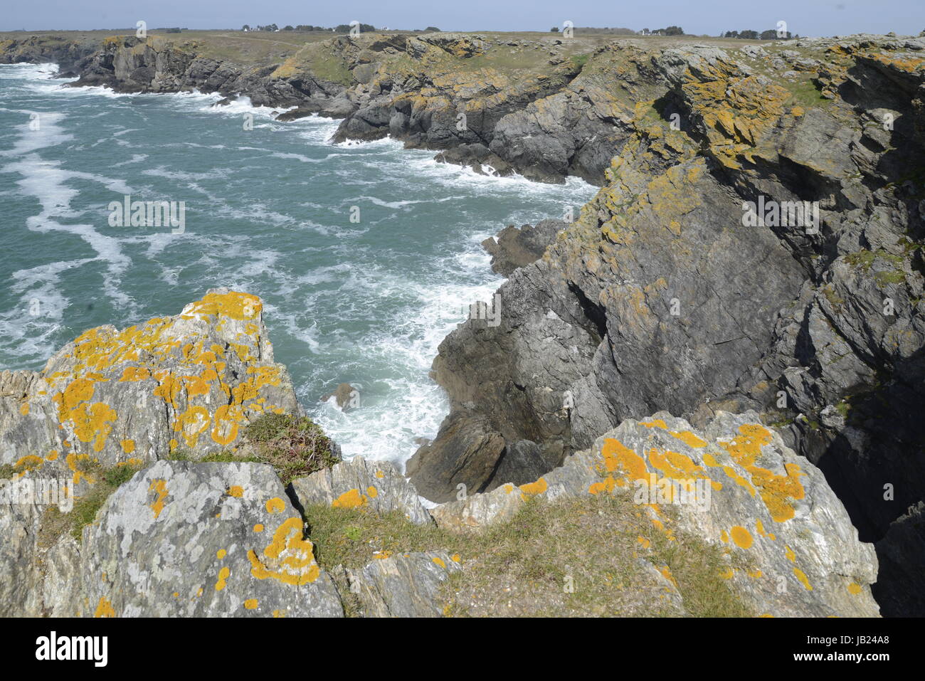 Ile de Groix, Bretagne, trou de l'enfer, ile de groix, insel, Bretagne ...