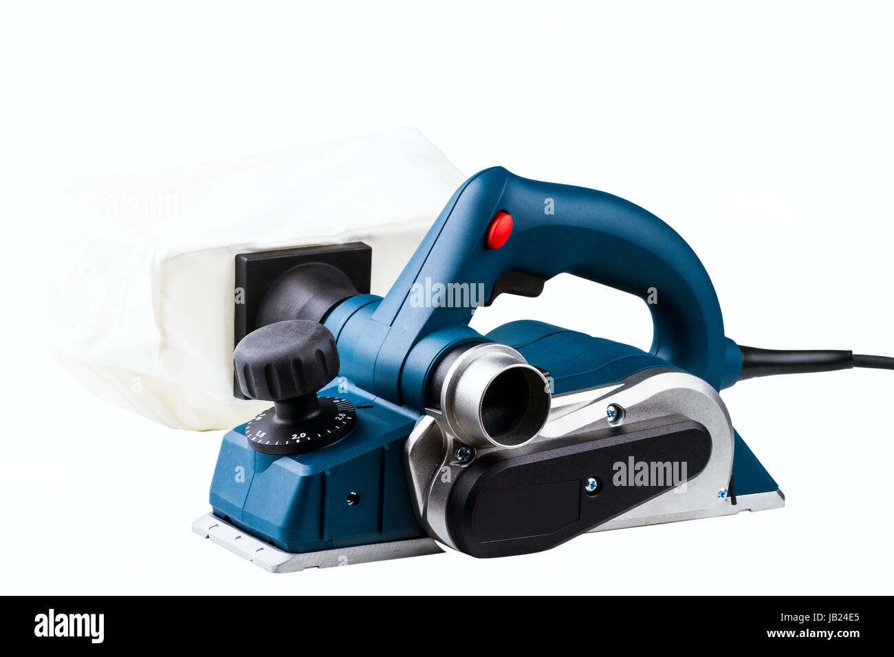 power planer isolated on a white background Stock Photo - Alamy