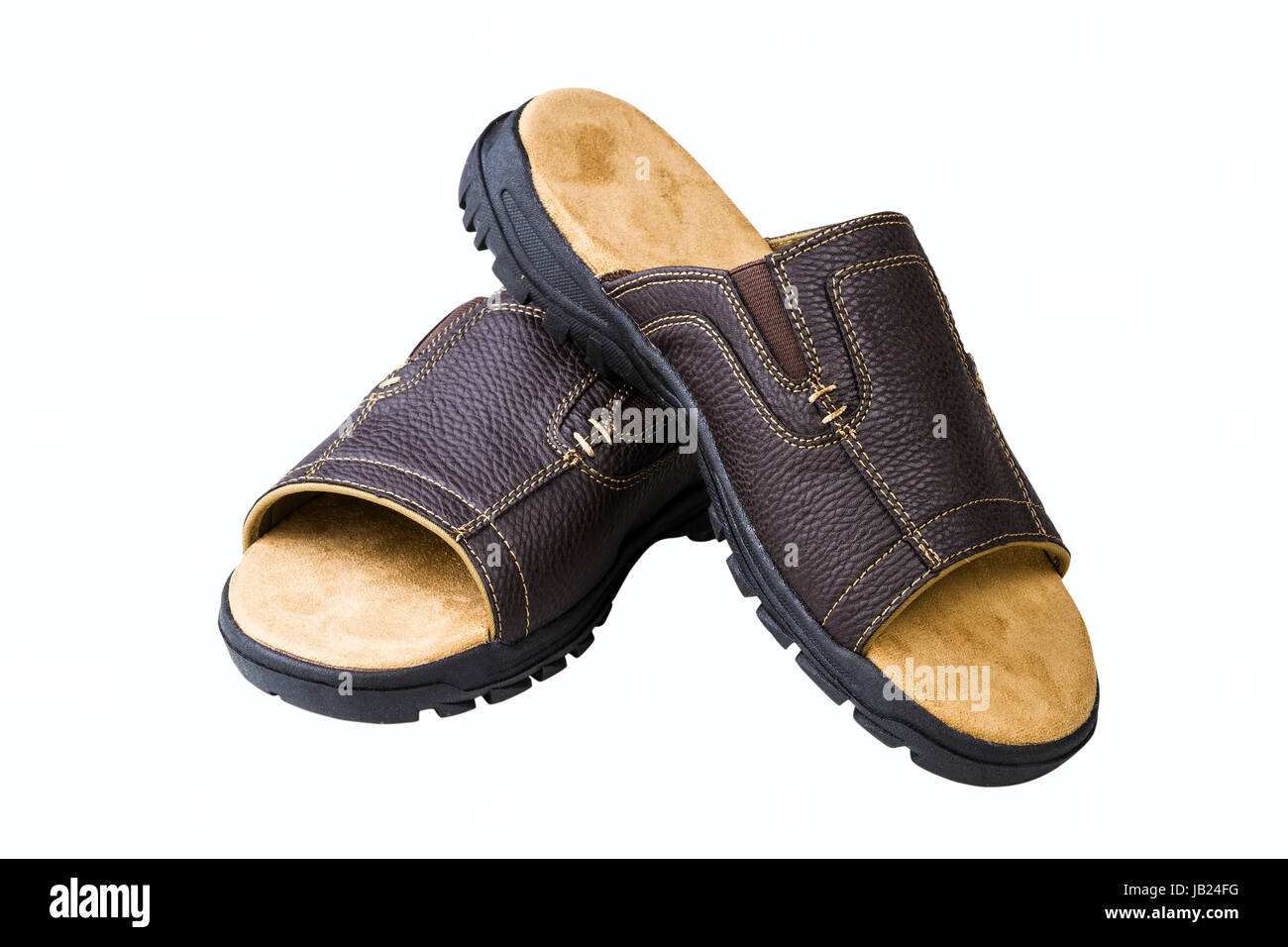 brown slides isolated on white background Stock Photo - Alamy