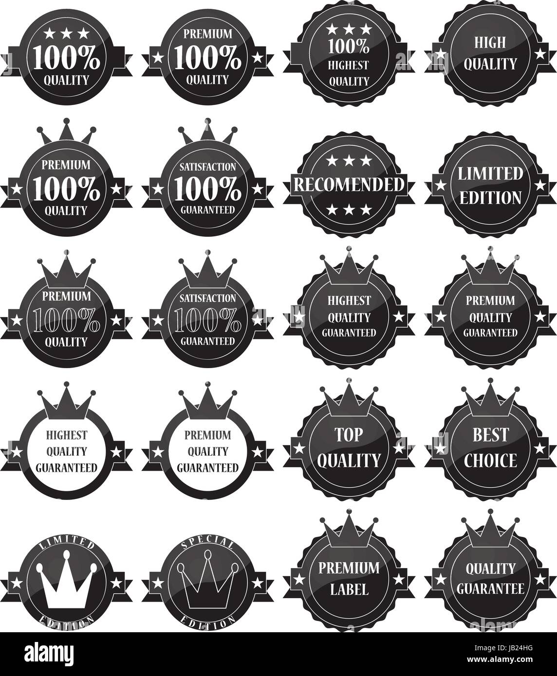 Quality labels hi-res stock photography and images - Alamy