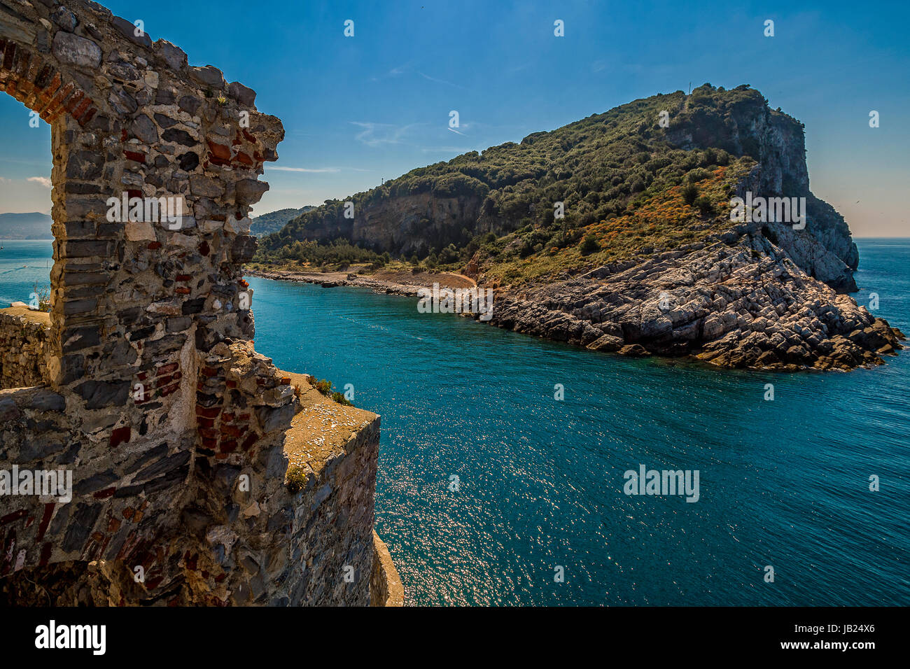 Italy Liguria Portovenere - Palmaria Island Stock Photo - Alamy