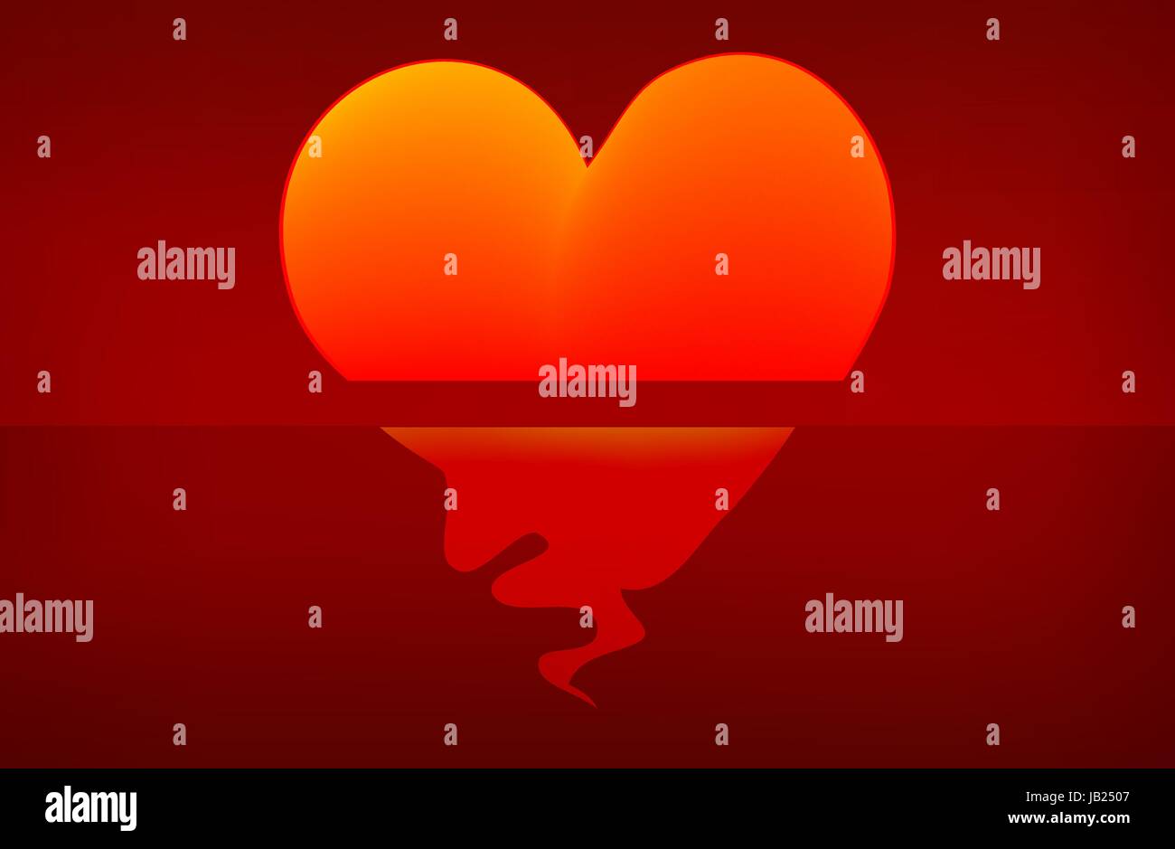 Glowing sunset sky Stock Vector Images - Alamy