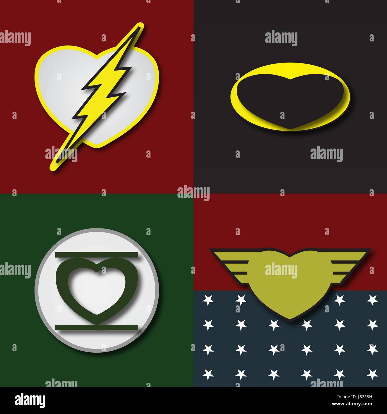 Superhero shields like symbol strong hi-res stock photography and ...