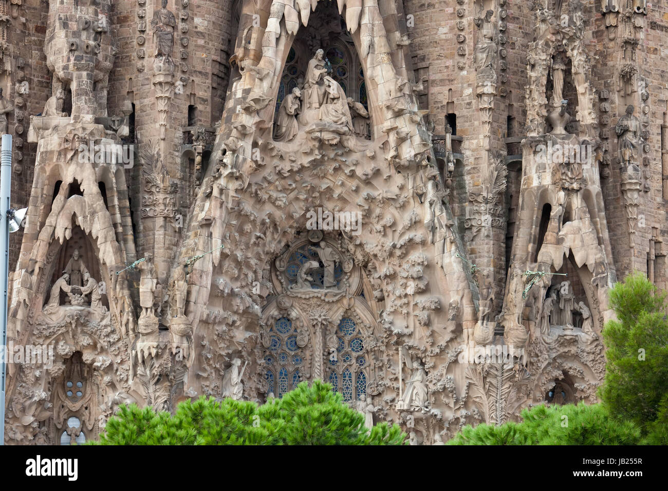 Famous architecture masterpiece Sagrada Familia in Barcelona, Spain ...
