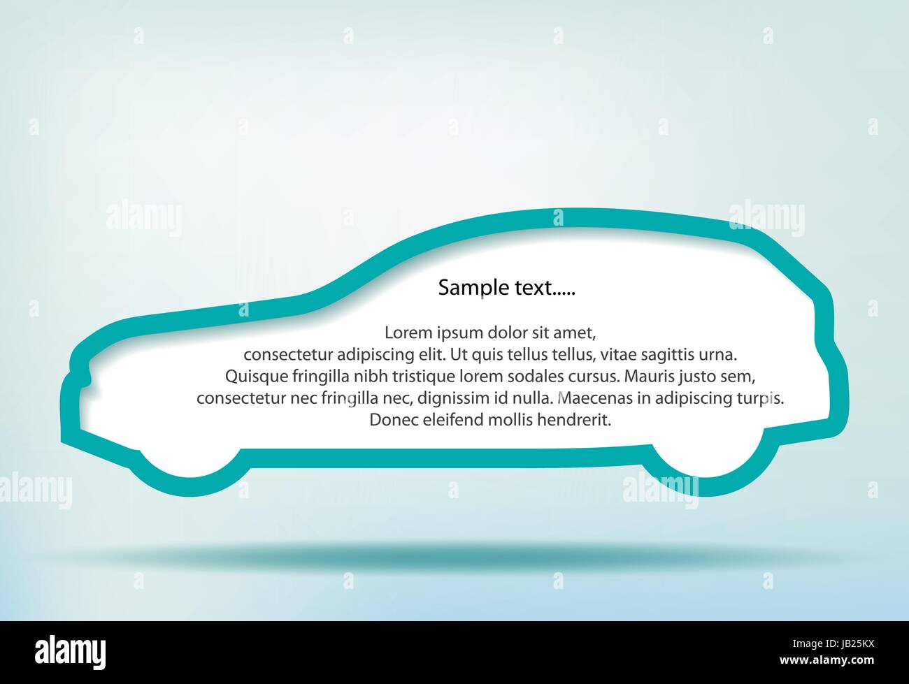 Car illustration with copy space, eps10 vector Stock Vector Image & Art ...