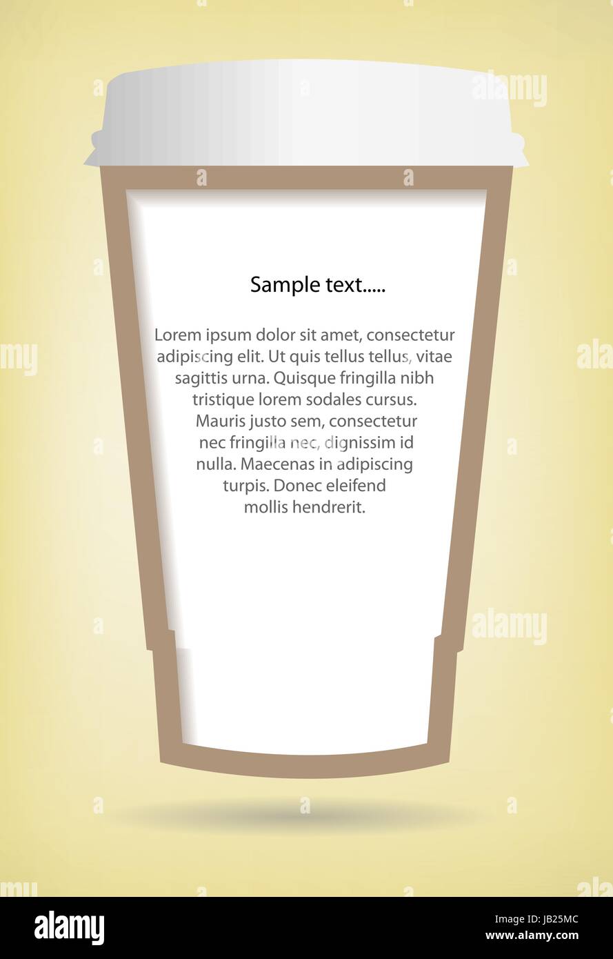 Card cup take away Stock Vector Images - Alamy