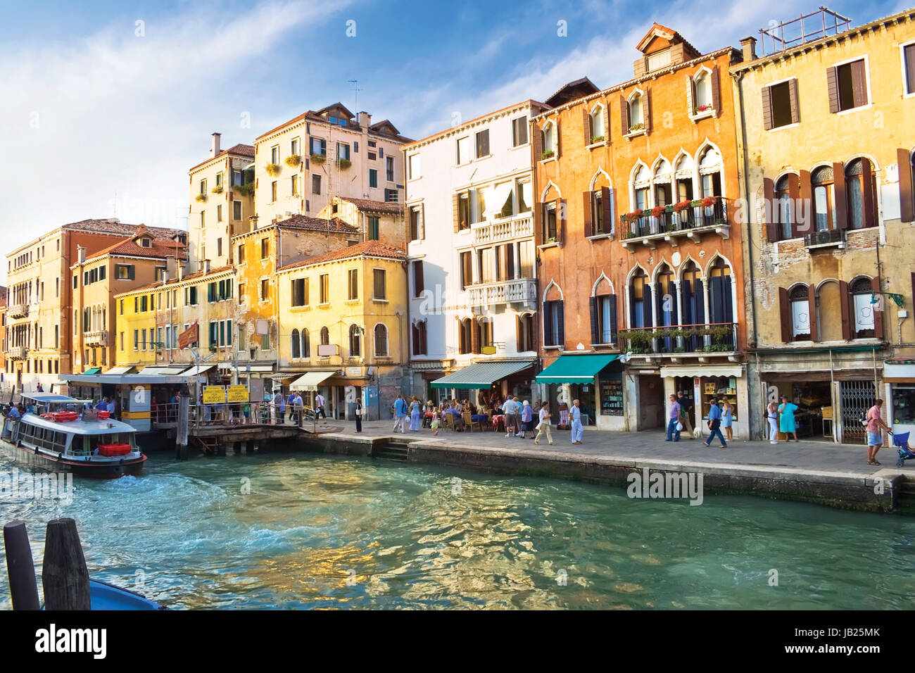 Famous Grand Canal in Venice and typical venetian architecture, Italy ...