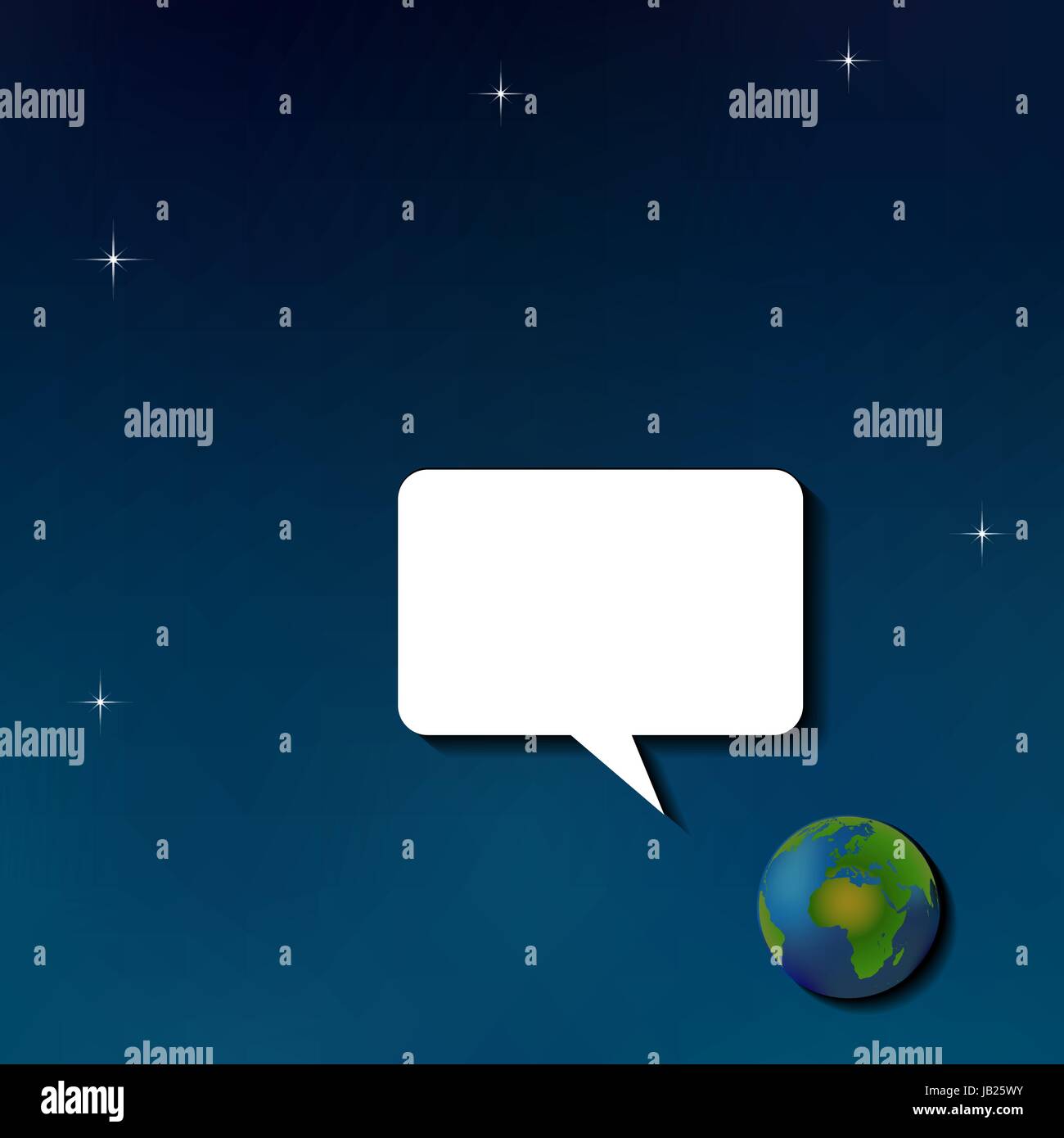 Planet talk Stock Vector Images - Alamy