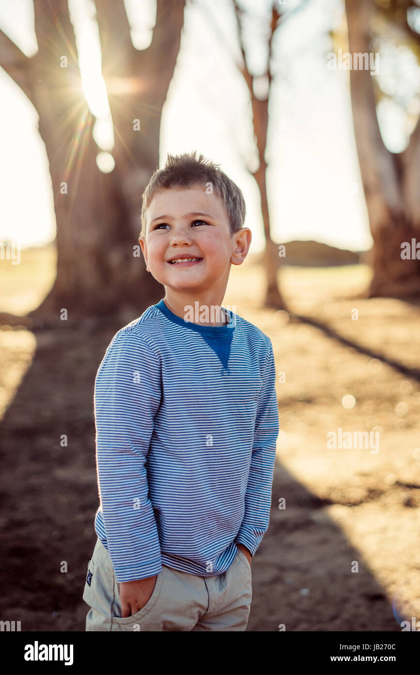 Little Boy Playing Stock Photo - Alamy